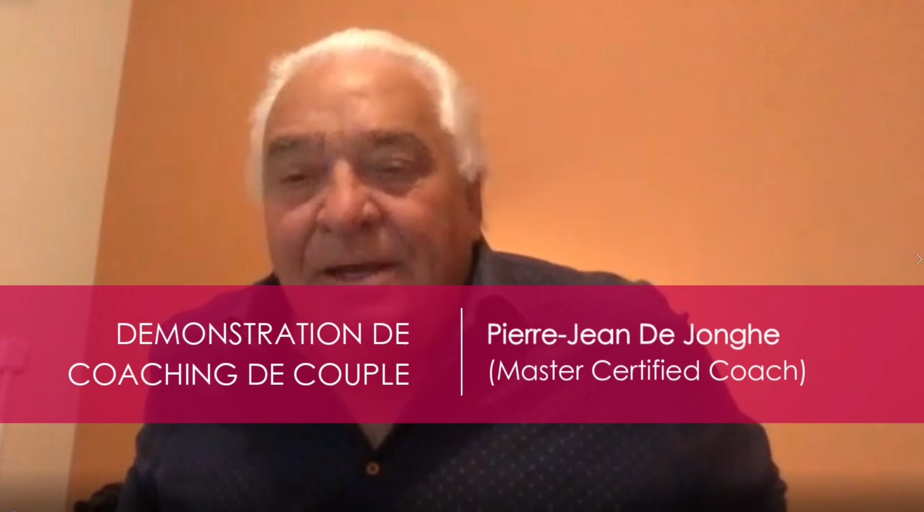 Démonstration de Coaching de couple par un Master Certified Coach